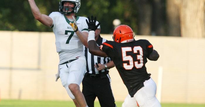 Rocky football wins opener