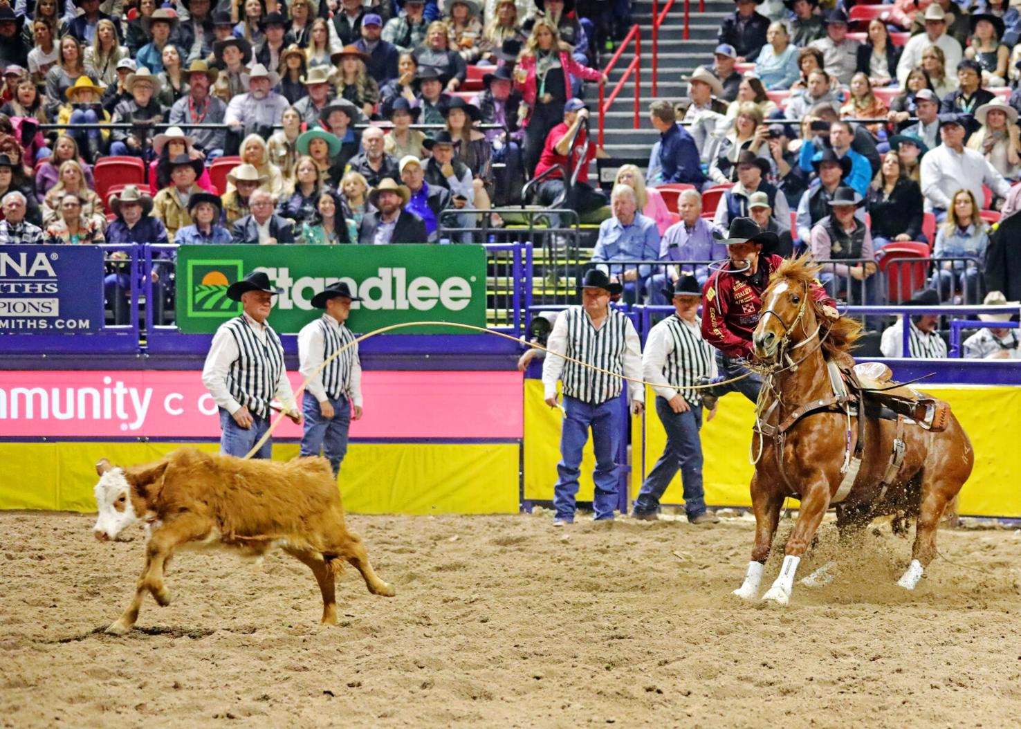 Haven Meged of Miles City breaks NFR arena record