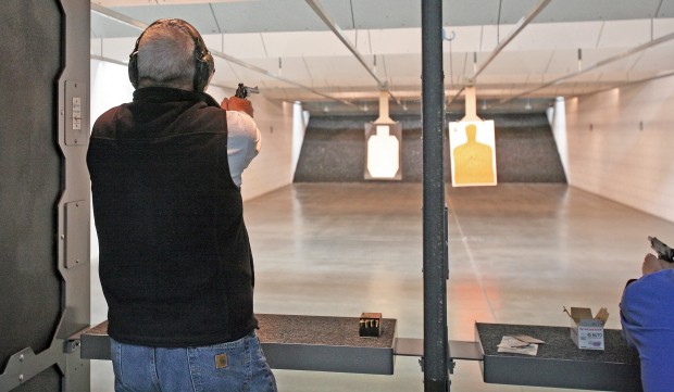 Taking aim: Newly opened indoor gun range draws variety of shooters