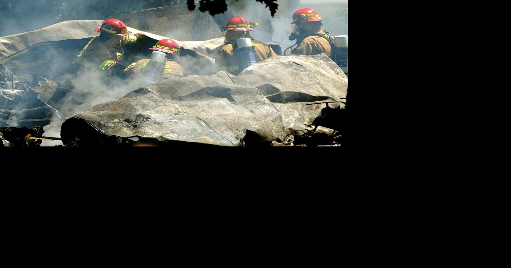 Fire destroys 2 trailers, damages a 3rd in Huntley