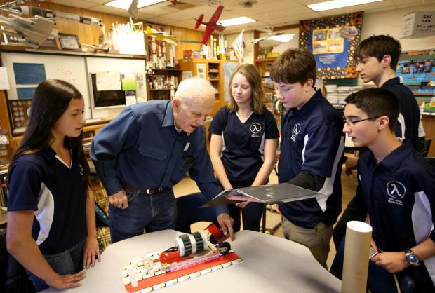 Apollo astronaut talks engineering, annunciation with Will James students