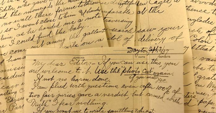 John F. Condon (Jafsie) 1937 letter to the Missoulian