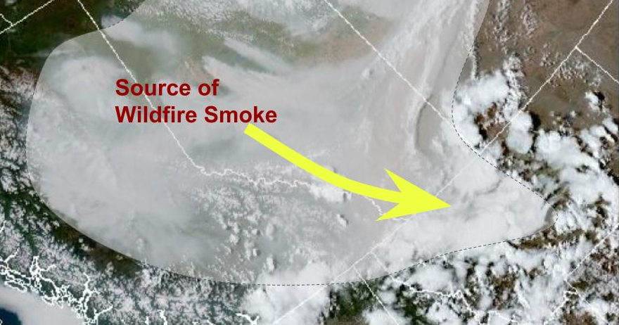 Smell smoke? You can thank Canadian wildfires