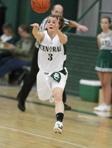 Allie Lucas of Billings Central makes a pass