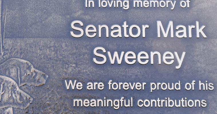 A memorial to State Sen. Mark Sweeney finds fitting home