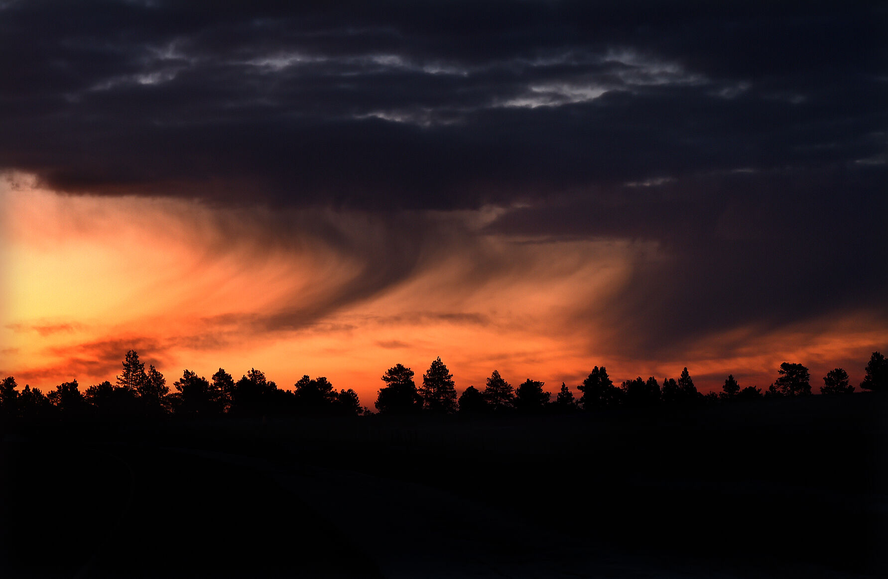 Photo: Virga sky on Sunday