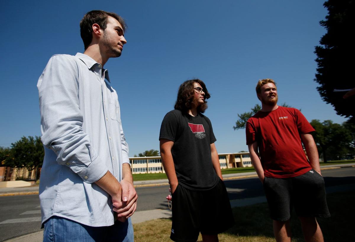 #plaidshirtguy at Trump rally is ... a Billings high schooler