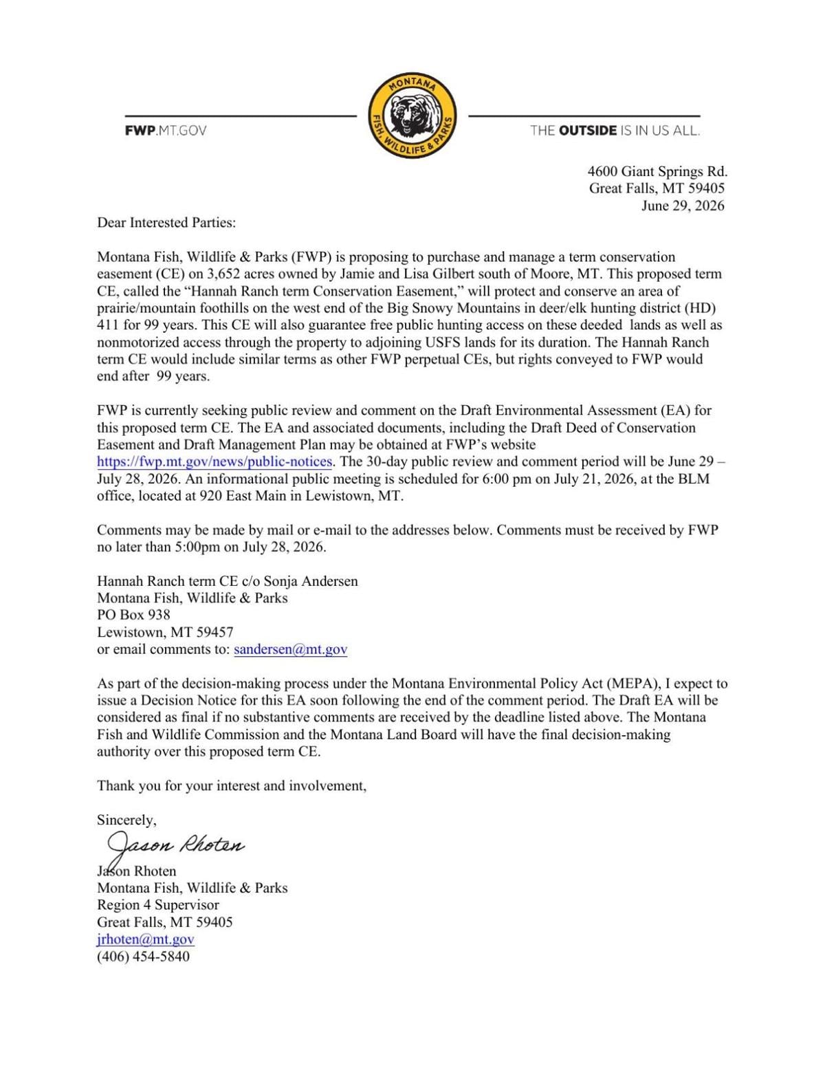 Proposed Hannah Ranch conservation easement