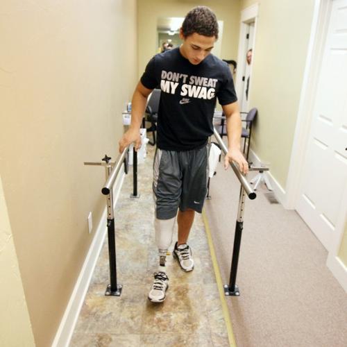 Huntley Project athlete returns to compete after leg amputation