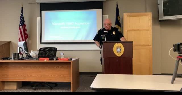 Police press conference on armed hostage standoff