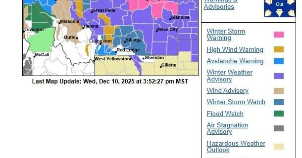 Billings weather has potential for freezing rain and snow