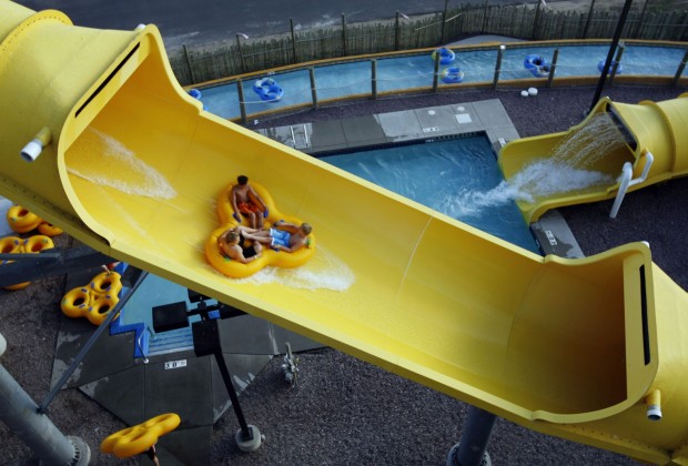 Water roller coasters, steep slides, lazy rivers a hit with kids