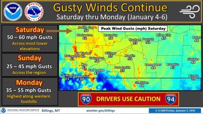 High wind continues, watch issued for eastern Montana