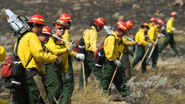 Crews near Lame Deer create fire lines, face red flag warning