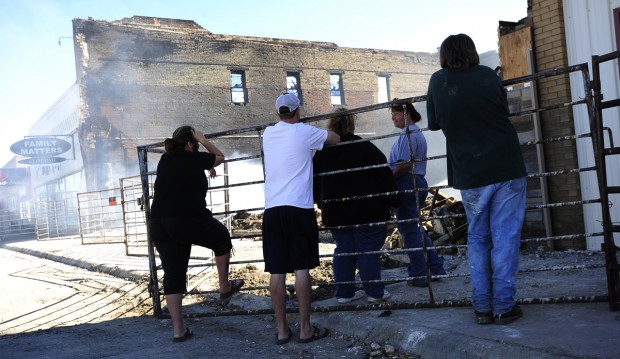 Malta businesses return after devastating fire