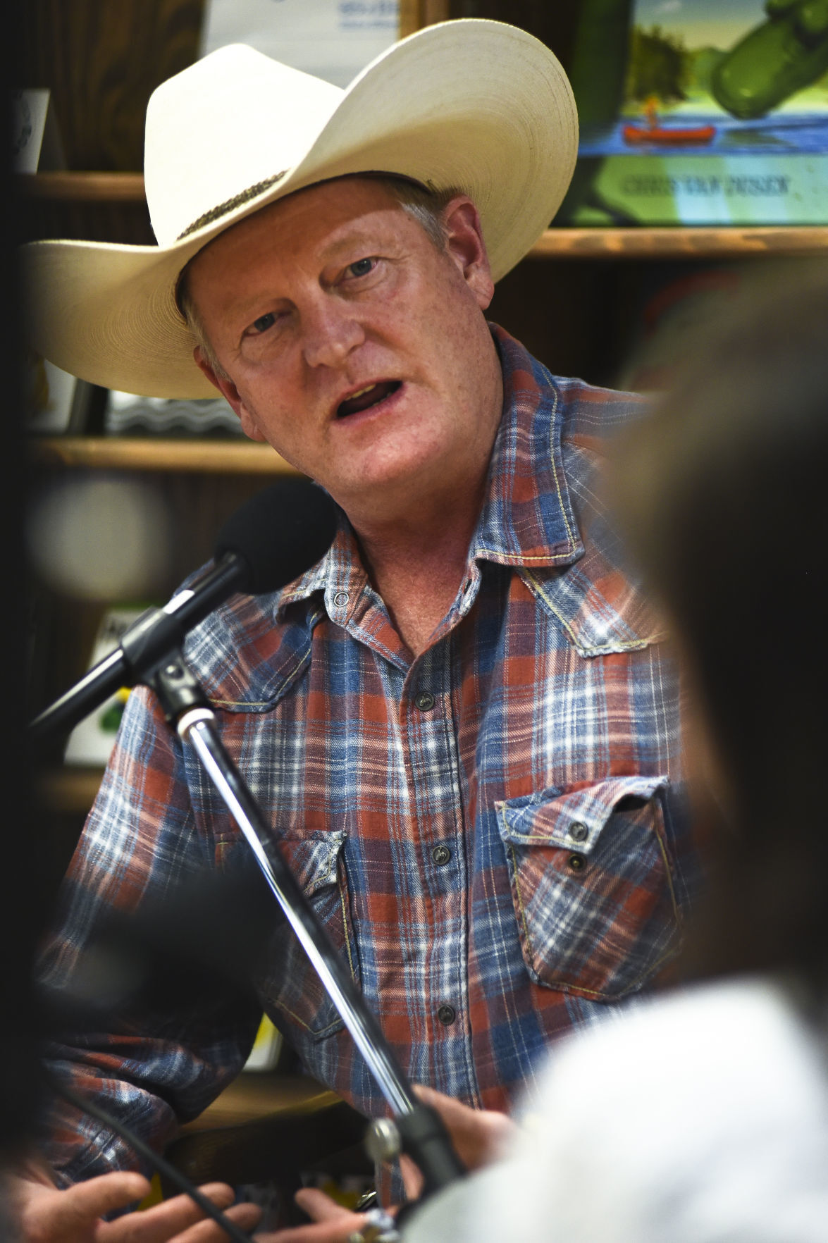 Craig Johnson reading Longmire Christmas at Billings library