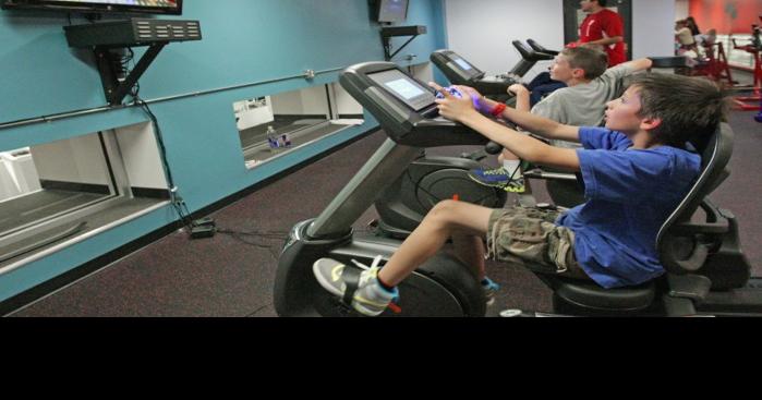 Fitness Center offers kid-sized equipment, workouts