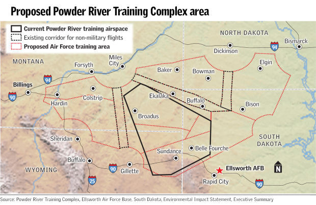 Air Force moves ahead with bomber training area over Montana