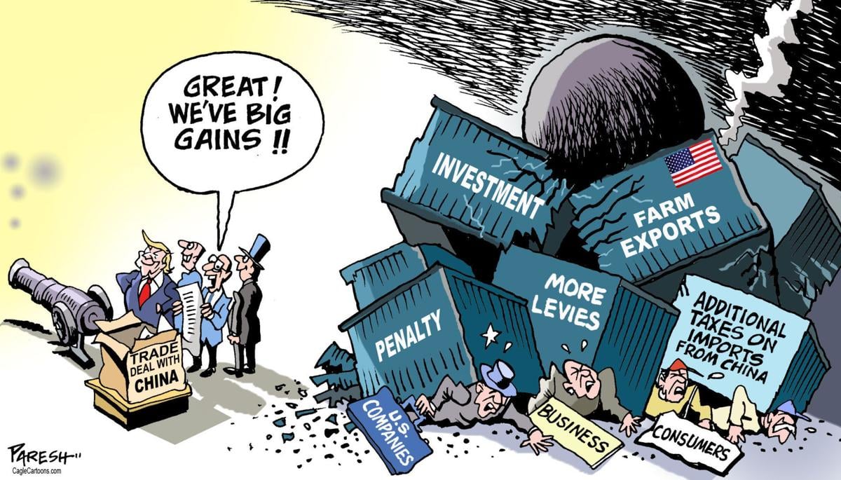 Trade Agreements Political Cartoon