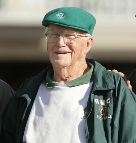 Frank Mathew, Rocky's first football coach, dies at 92