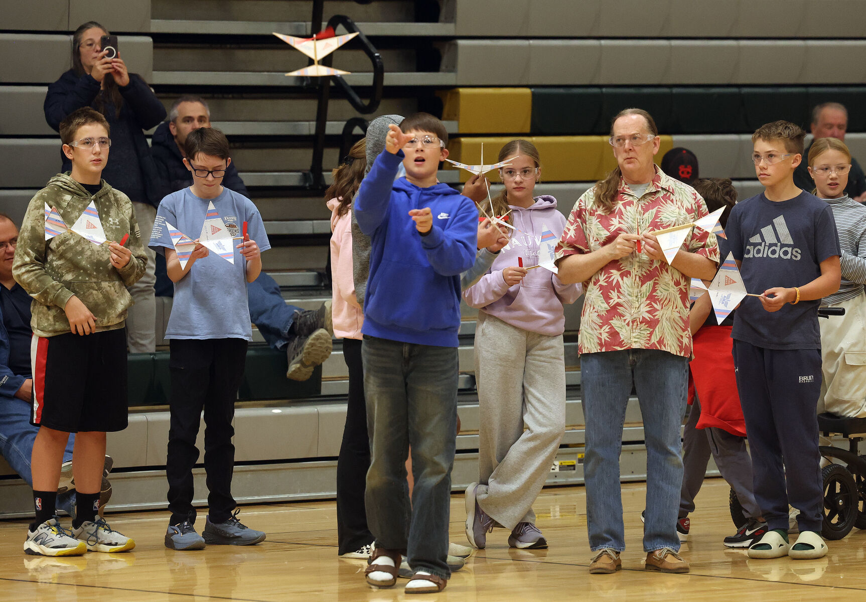 flight night at ben steele middle school