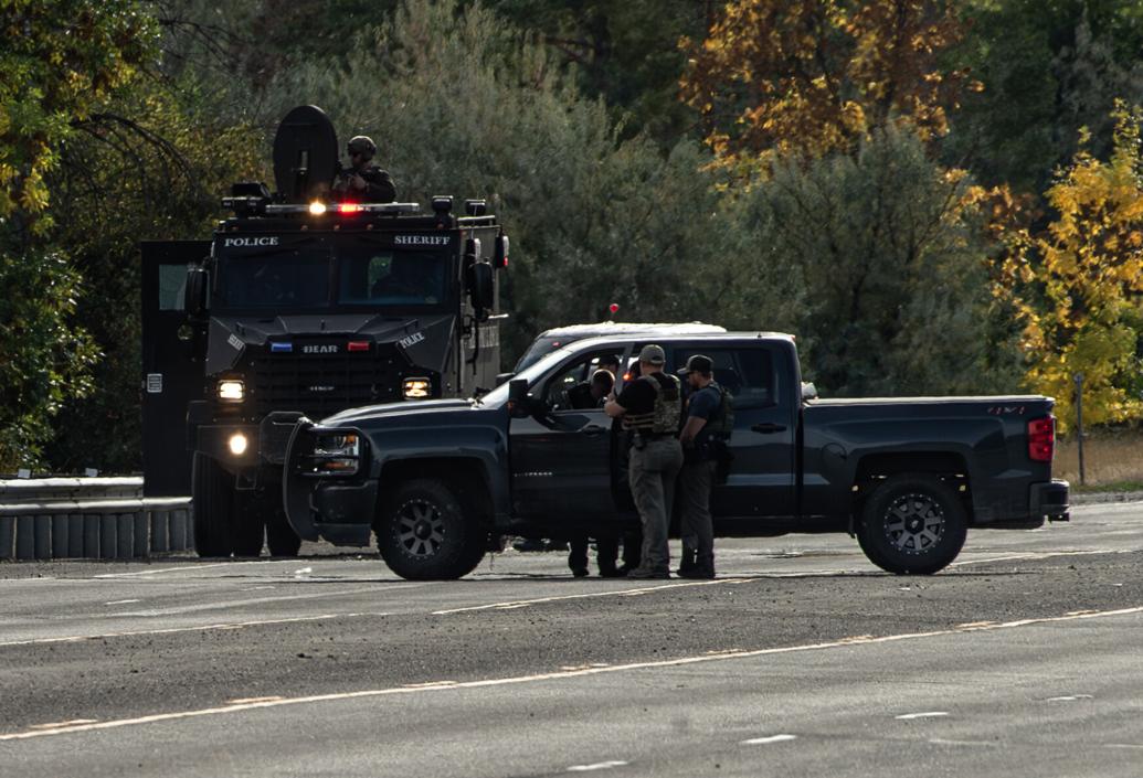 County SWAT shuts down Highway 312 near Pompeys Pillar