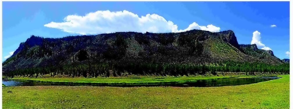 Rhyolite lava flowed in tight clusters