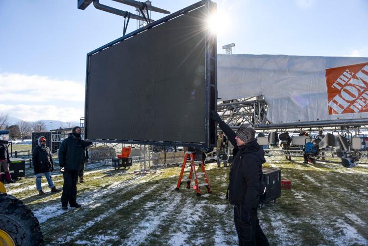 ESPN's 'College GameDay' set arrives on Montana State's campus