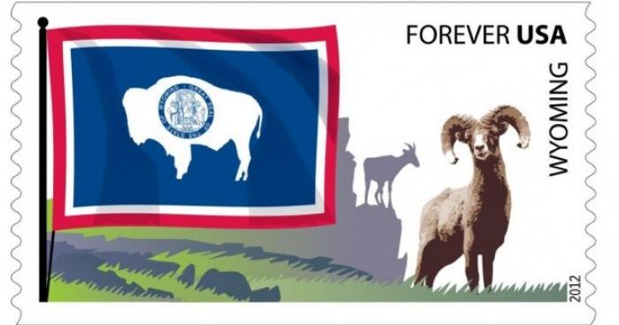 Wyoming flag featured on new postage stamp