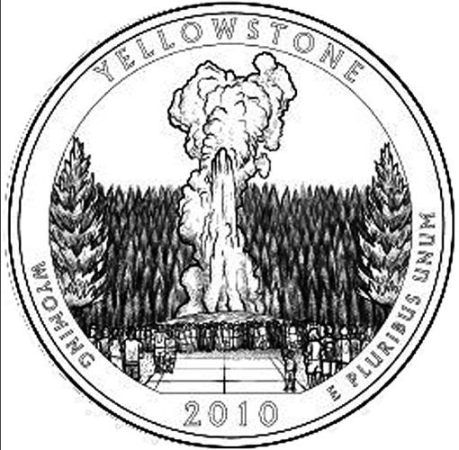 New Yellowstone quarter design unveiled