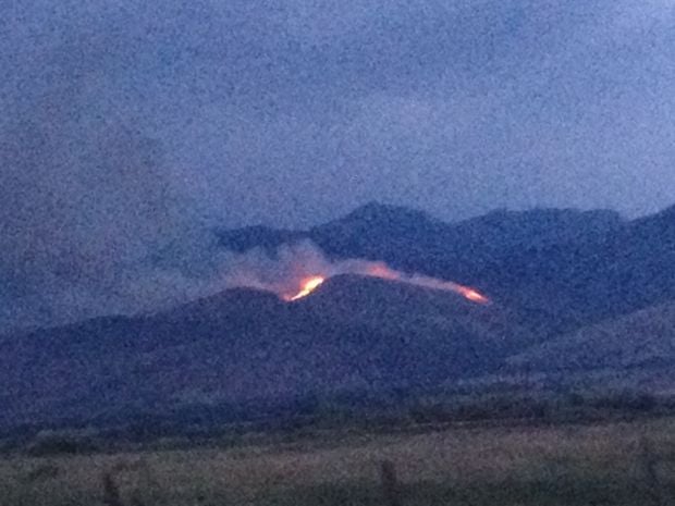 Forest fire breaks out northeast of Sheridan now at 150 acres