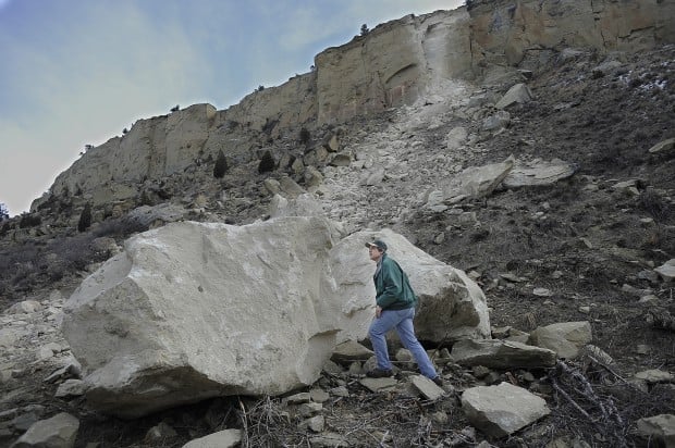 Huge rock slide at Four Dances goes mostly unnoticed