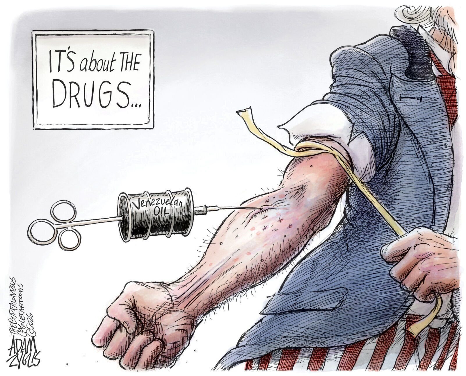 12 political cartoons venture into the Venezuelan incursion