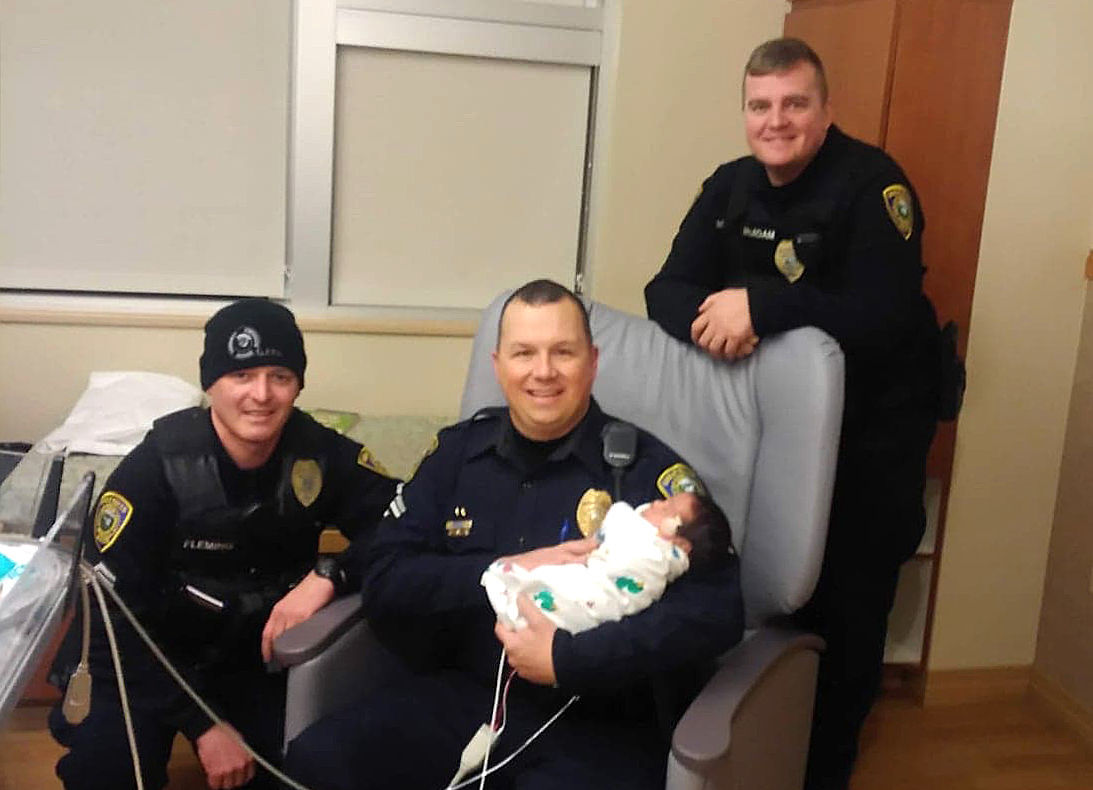 'He wanted to breathe': Great Falls Police officers visit premature ...