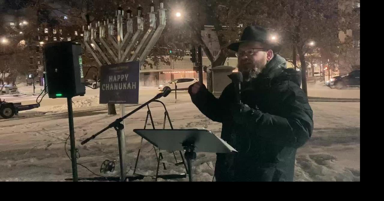 Menorah lighting ceremony in Billings