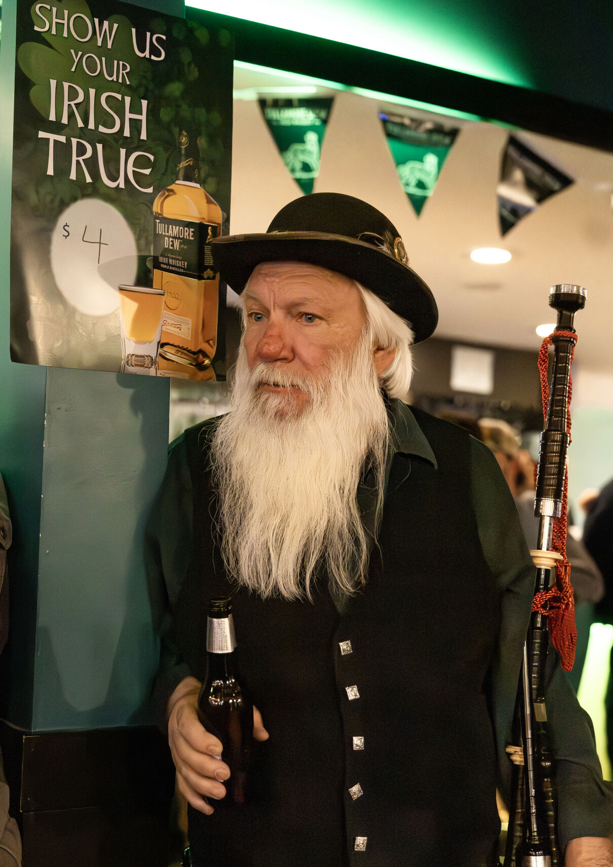 Billings' most famous bagpiper plays St. Patrick's Day