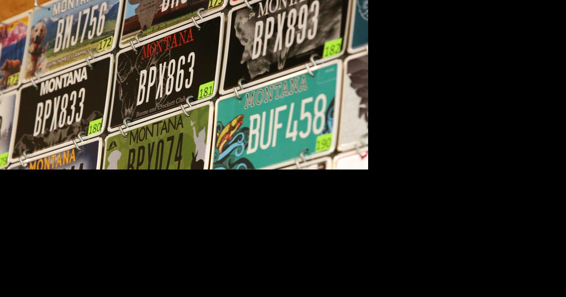 Popular black Montana license plate inspires a few imitators