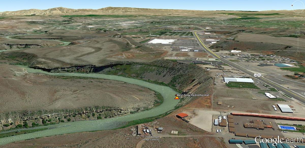 Hydrothermal feature roils Shoshone River in Cody