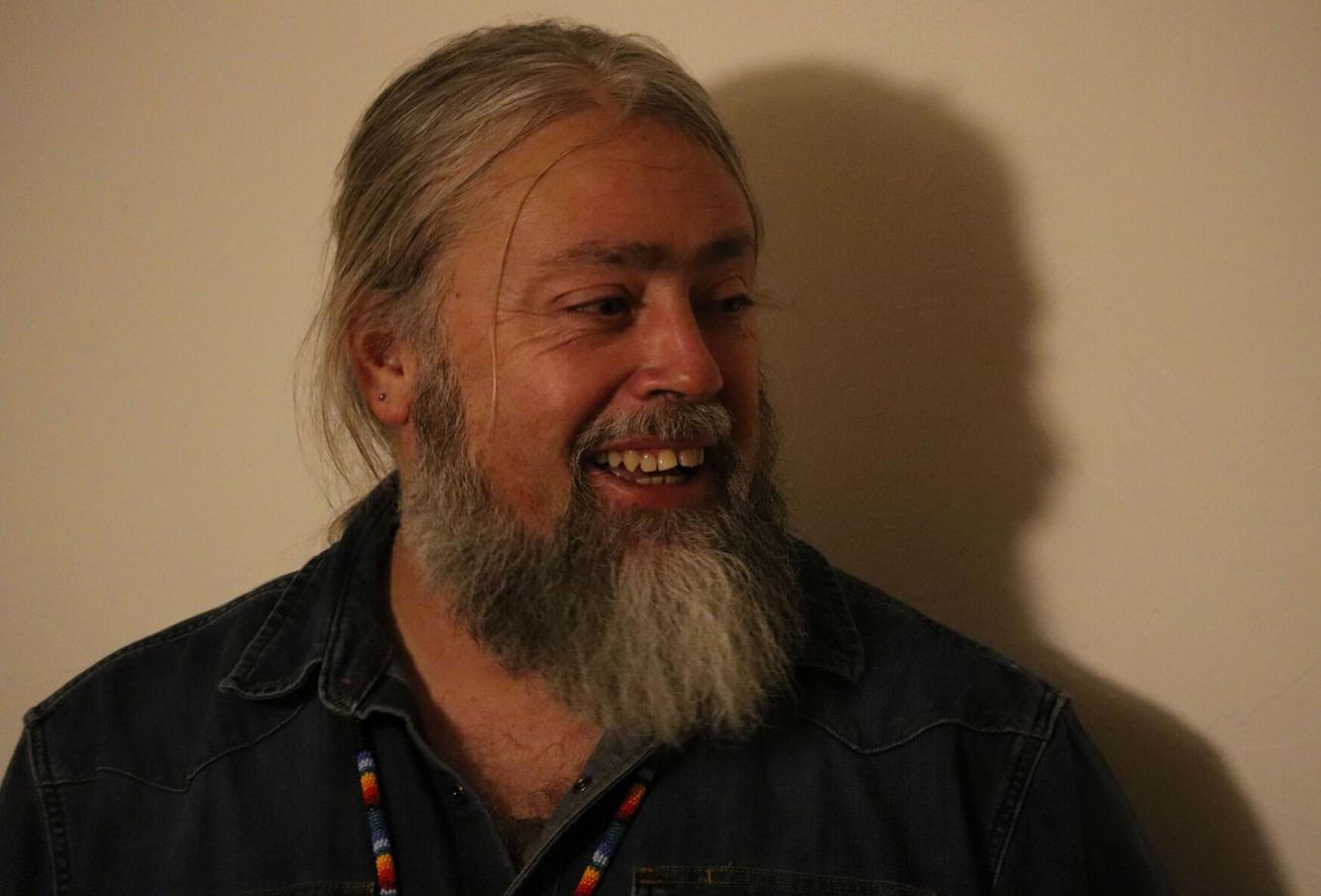 Chris La Tray Montana Poet Laureate reads in Roscoe