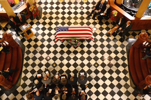 Officials eulogize Wallop during memorial service at Wyoming Capitol