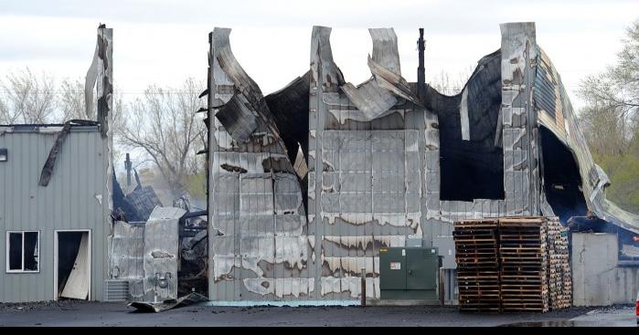 Fire destroys Lockwood insulation plant; loss estimated at $1.3M