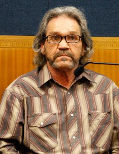 David Lee Labuda sits on the witness stand