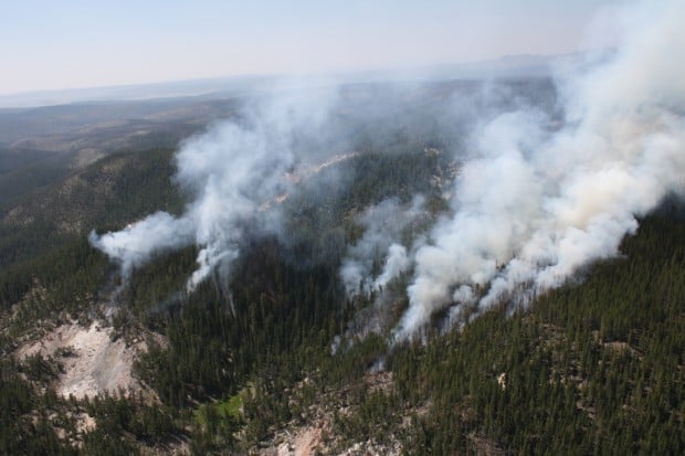 3 new small fire starts in Yellowstone National Park