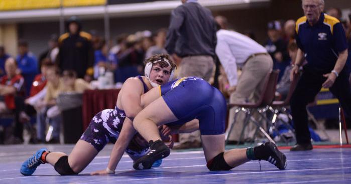 Lee Cannon wrestles Conner Gordon