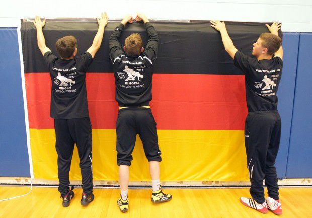 German wrestlers enjoying trip to Montana