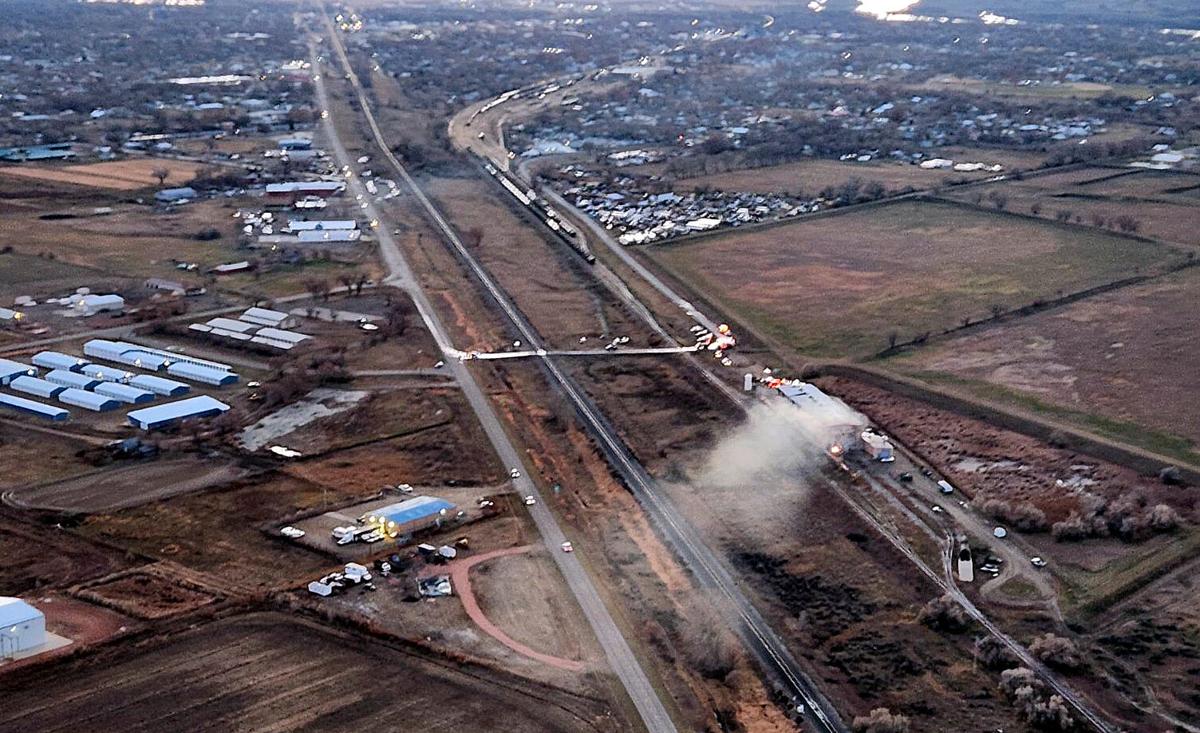 Emergency responders fight fire in Miles City trainyard