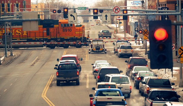 Downtown railroad traffic congestion frustrates commissioners