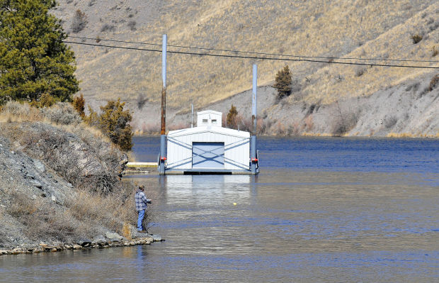 Barge sinks in Hauser Lake; removal date uncertain