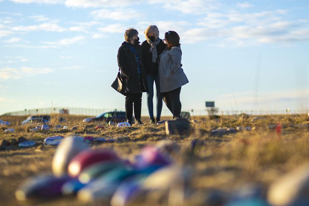 Rock teepee ring memorial on Billings Rims continues to grow