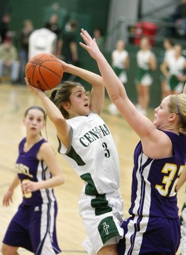 Allie Lucas of Billings Central attempts a shot